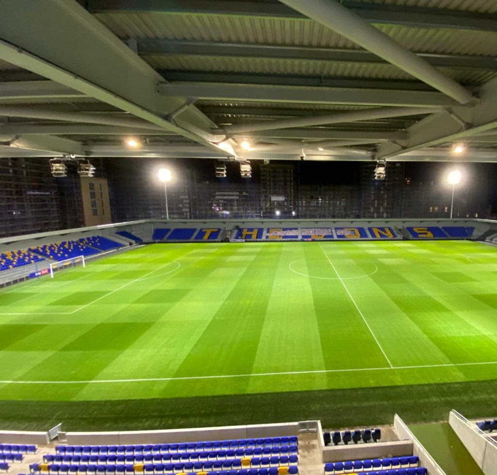 The lights come on at AFC Wimbledon’s ‘new’ home – thanks to Midstream